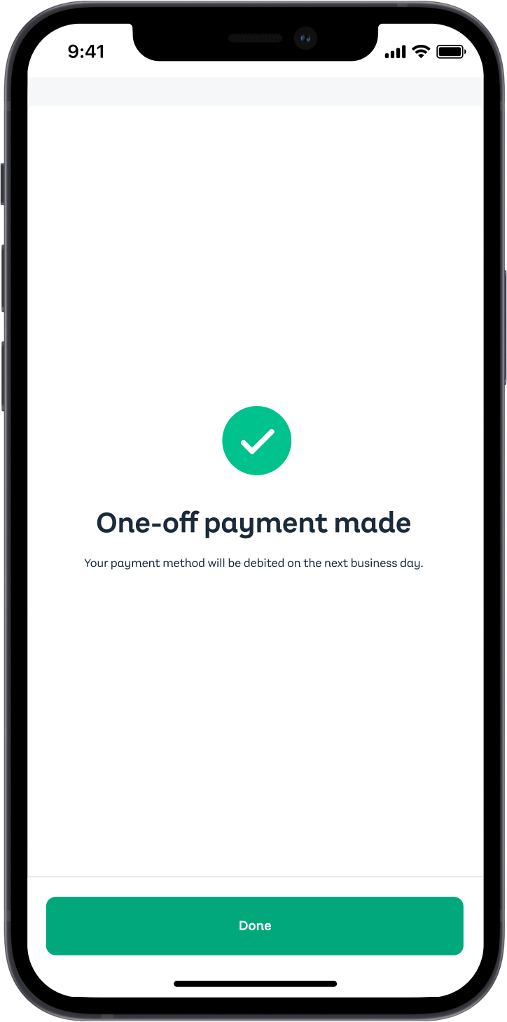 Make a one-off payment using the Brighte app – Brighte Help Centre